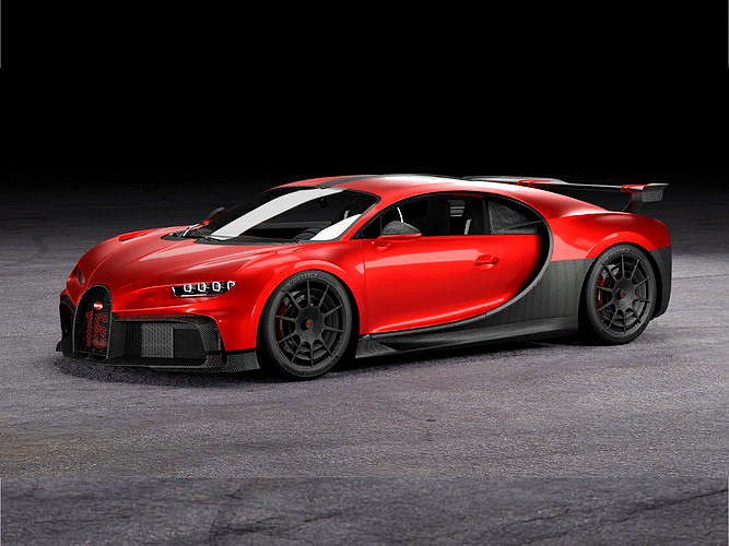 Buggati Chiron Pur Sport 3d model