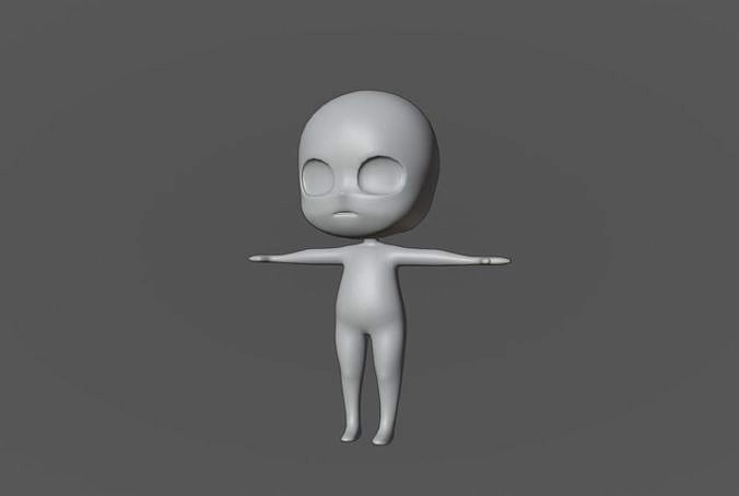 Base Chibi 3D Model