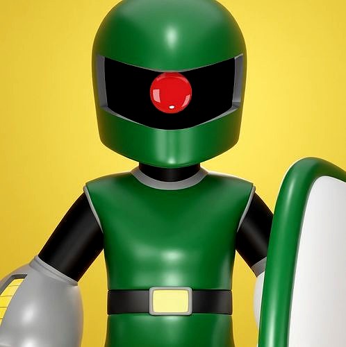 Sniper Joe Rockman Megaman 3d model