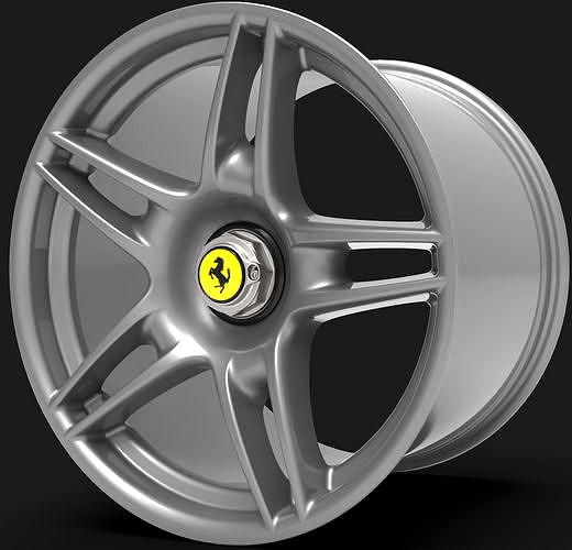 Original Ferrari Enzo rim wheel rear 13 x 19 BBS design 3d model