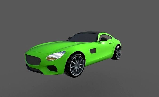 Game Ready Car 3D Model