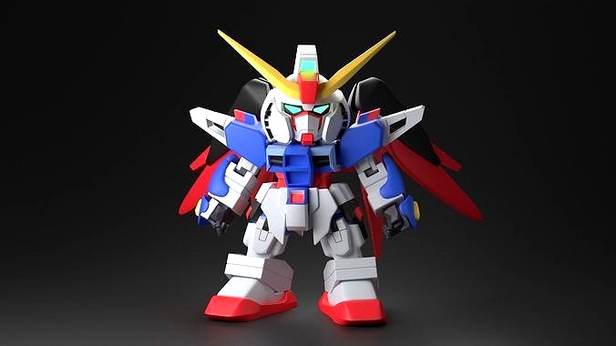 SD Destiny Gundam 3D Model