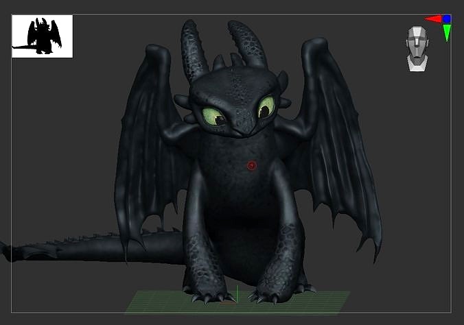 toothless from how to train your dragon | 3D model