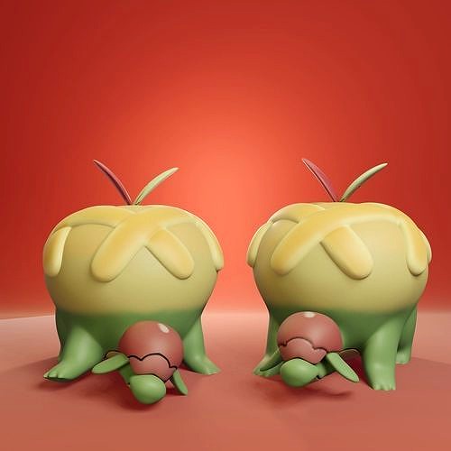 Pokemon - Appletun with 2 poses | 3D model