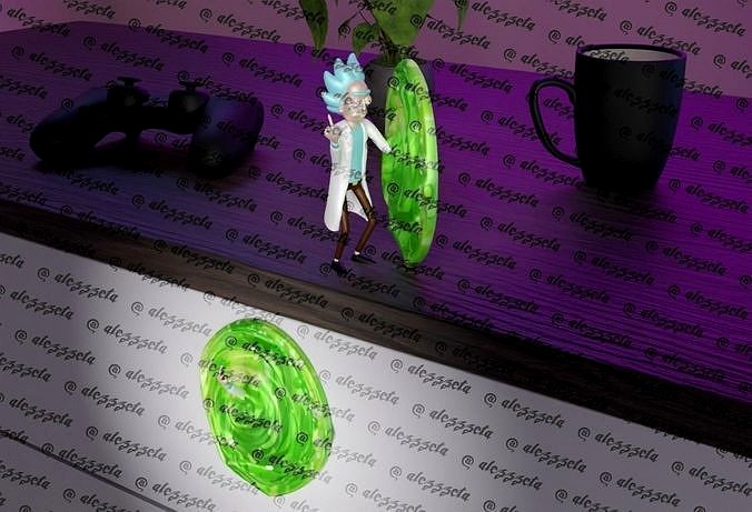 Rick Sanchez Middle Finger 2-0 for Print | 3D model