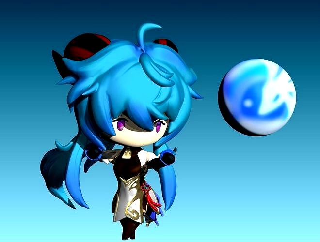 Ganyu Chibi Genshin Impact | 3D model
