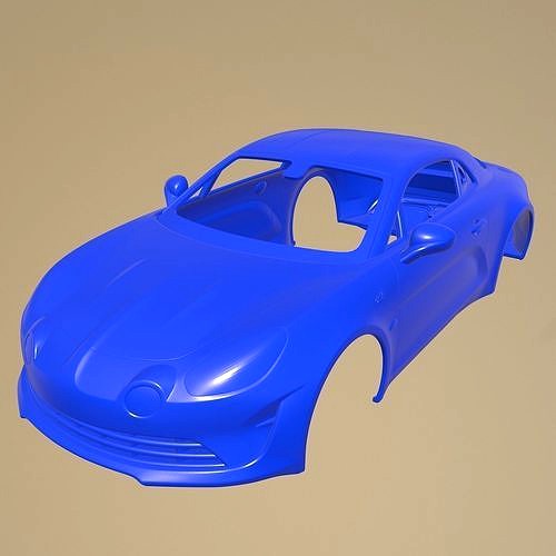 RENAULT ALPINE A110 2018 PRINTABLE CAR BODY | 3D model