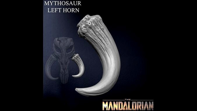 MYTHOSAUR LEFT HORN - THE MANDALORIAN STAR WARS | 3D model