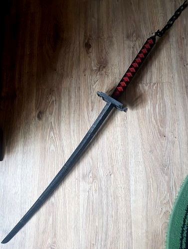 Tensa Zangetsu - Kurosagi Ichigos Katana - Bleach - Bankai Form | 3D model