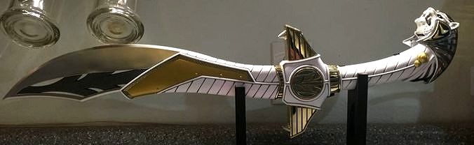 MMPR White Ranger Sword SABA | 3D model
