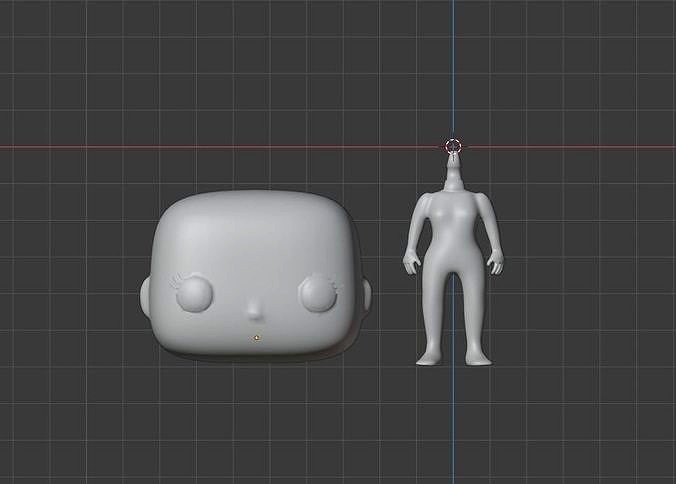 Funko Pop Base FEMALE | 3D model