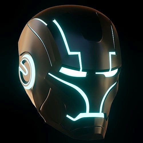 Tron Iron man helmet | 3D model