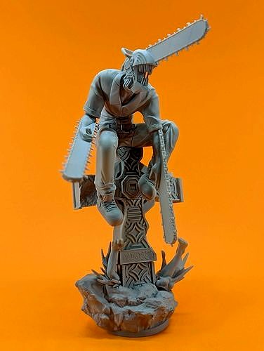 Chainsaw man 3d STL Model for 3D Printing | 3D