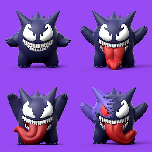 POKEMON - VENOM x GENGAR PACK | 3D model