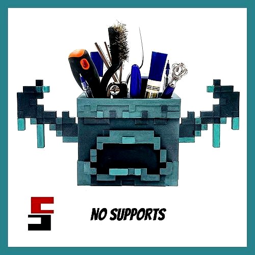 Minecraft Warden Pen Holder Desk Organizer Tool Holder | 3D model