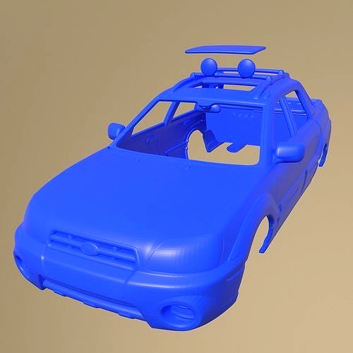 SUBARU BAJA 2002 PRINTABLE CAR BODY | 3D model
