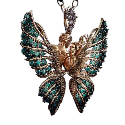 Pendant Magerit butterfly 3D print model | 3D
