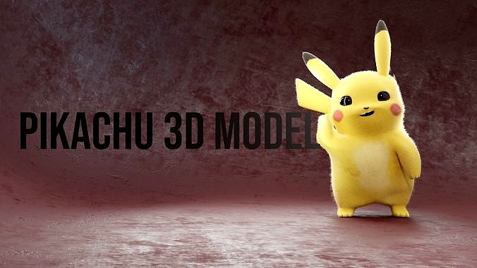 Pikachu 3D Model Rigged Blender