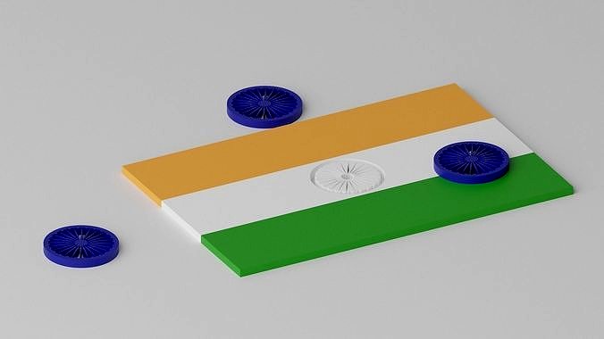 Indian Flag 3d model