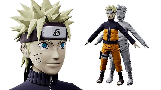 Naruto Characters 3d model