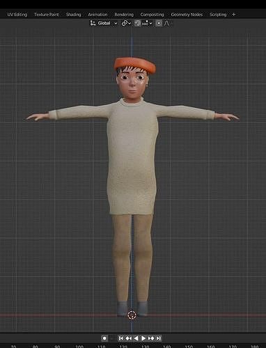 Boy Rigged in blender 3d model