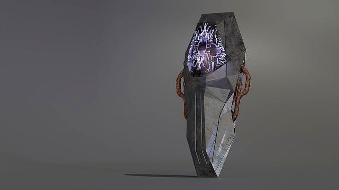 Sci-fi Human Cryotube 3d model