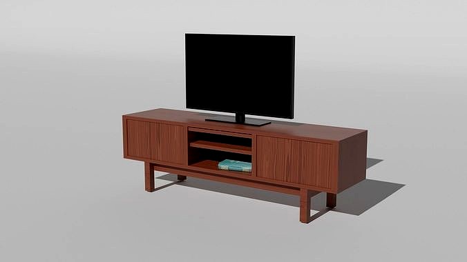 STOCKHOLM TV unit walnut veneer Ikea 3d model