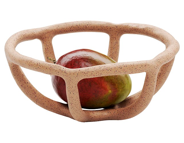 Nested bowl with mango 3d model