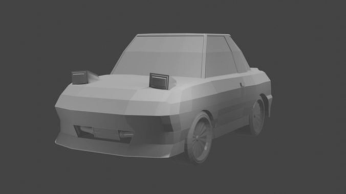 Low Poly Mazda RX7 3d model
