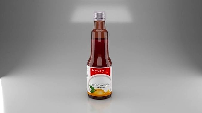 syrup bottle Low-poly 3D model