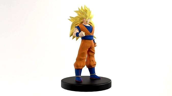 Goku Super Saiyan 3 3D Model