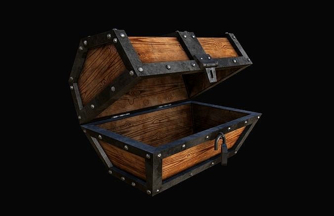 Chest Low-poly 3D model