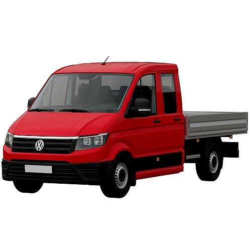 VW Crafter 2 Flatbed Truck 3d model