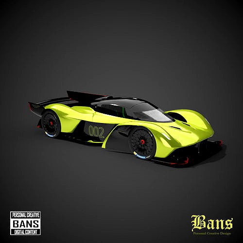 Aston Martin Valkyrie AMR Pro 3d model
