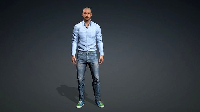Hans Realistic Human 3d model