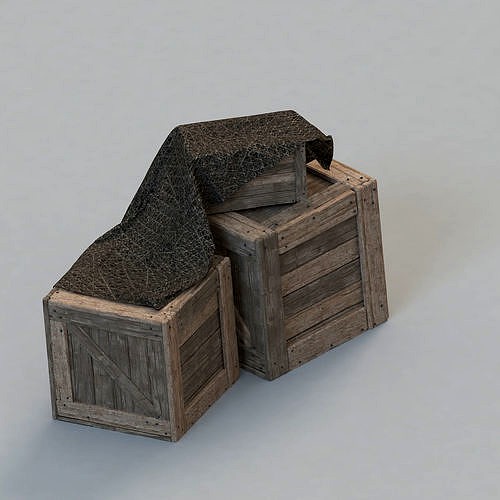 medieval boxes 3d model
