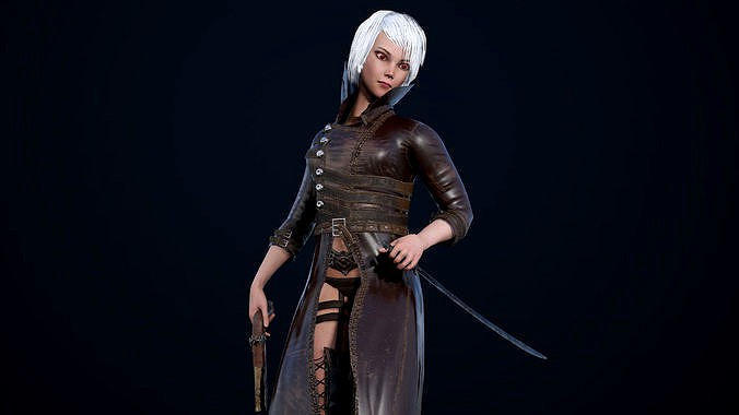 Blood Girl 3d model