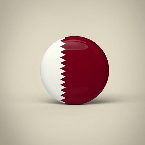 Qatar Badge 3d model