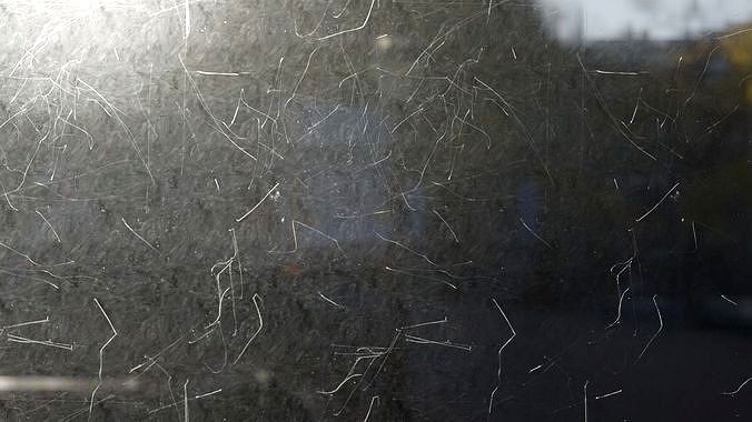 Scratched Glass PBR Textur 3d model