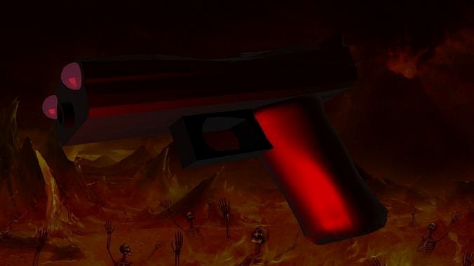 Demon glock 3d model