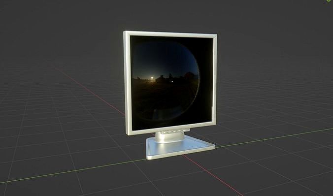 PC OLD MONITOR SCREEN 3d model