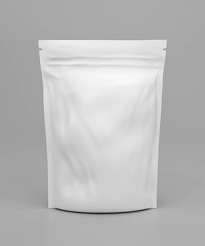 Pouch Packaging 3D Model For Mockup