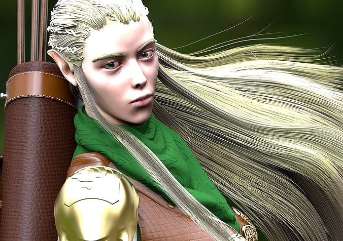 Female Elf Ranger | 3D model