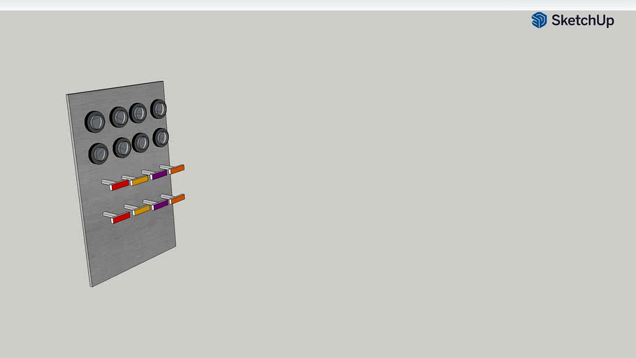 Fire Truck Pump Panel 3d model