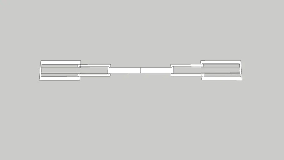 Double Door Elevator 3d model