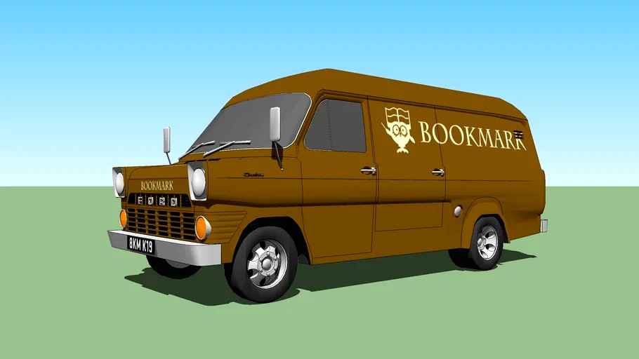 Ford Transit Mk1 LWB Custom (Panel van - Bookmark) 3d model