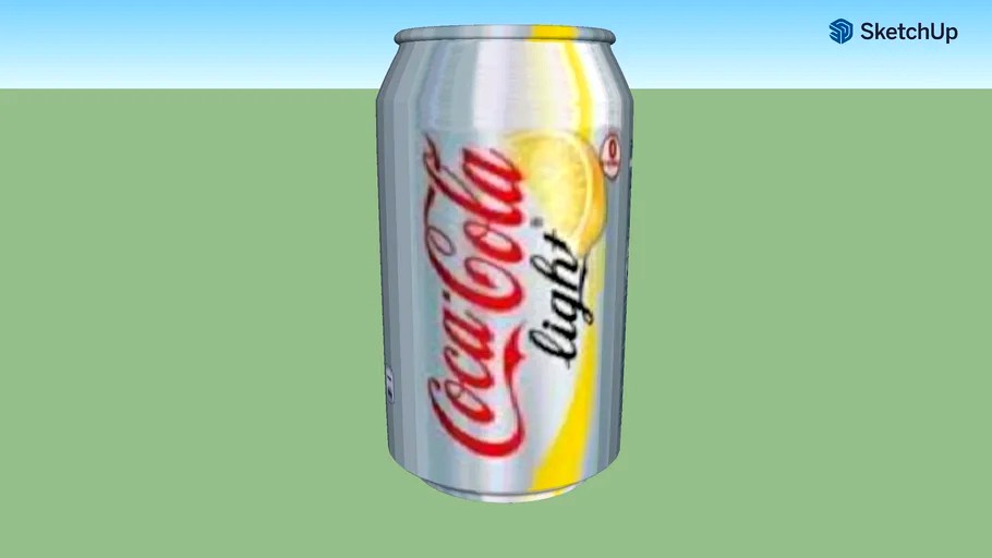 Coca Cola Light can 3d model