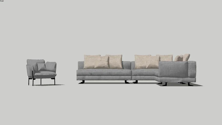 SOFA SET 3d model