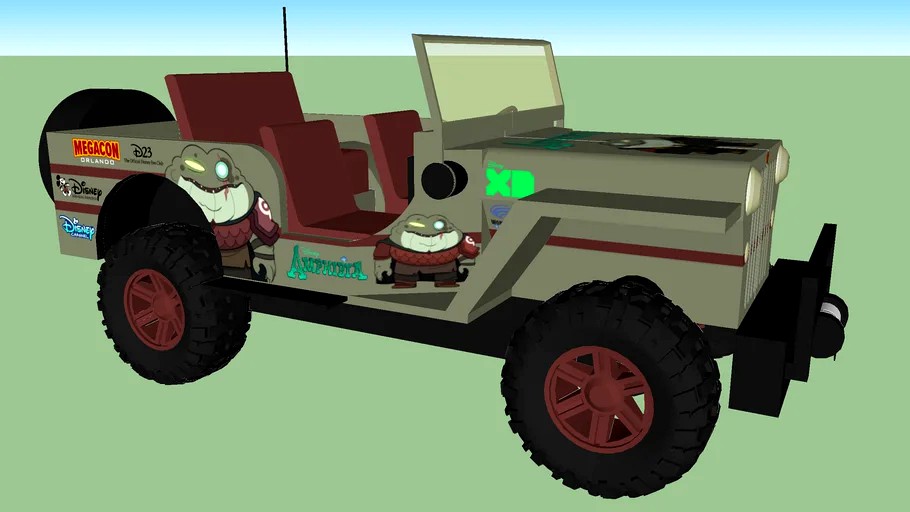 Amphibia Captain Grime Car 3d model
