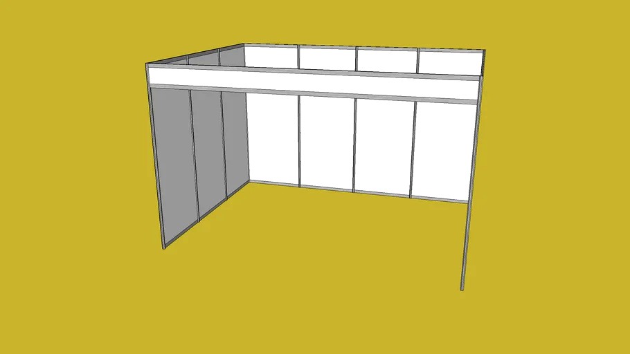 STAND DE OCTANORM 4X3 3d model